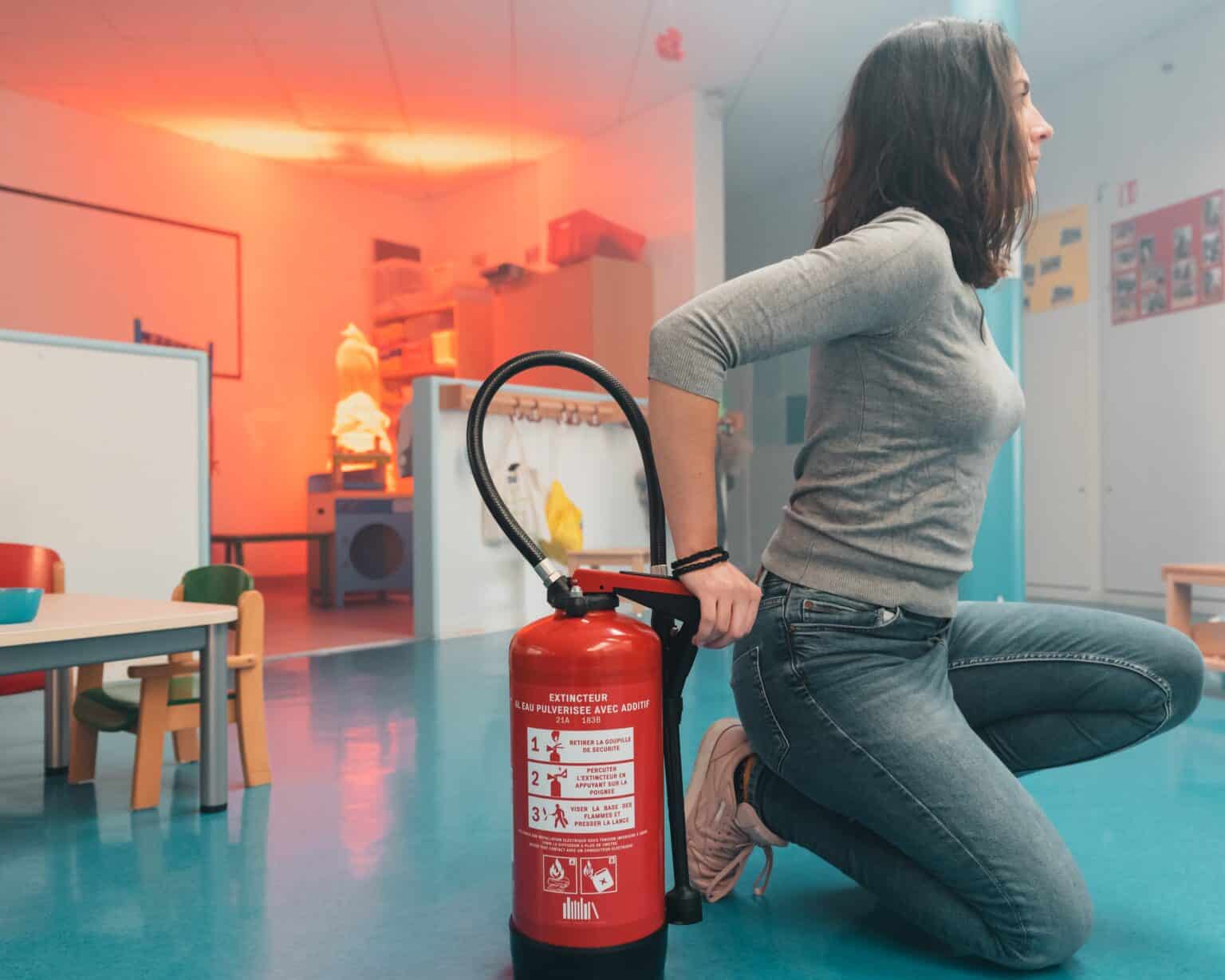 Formation incendie et manipulation des extincteurs