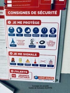 Modèle et affiche de consignes de sécurité gratuite à télécharger