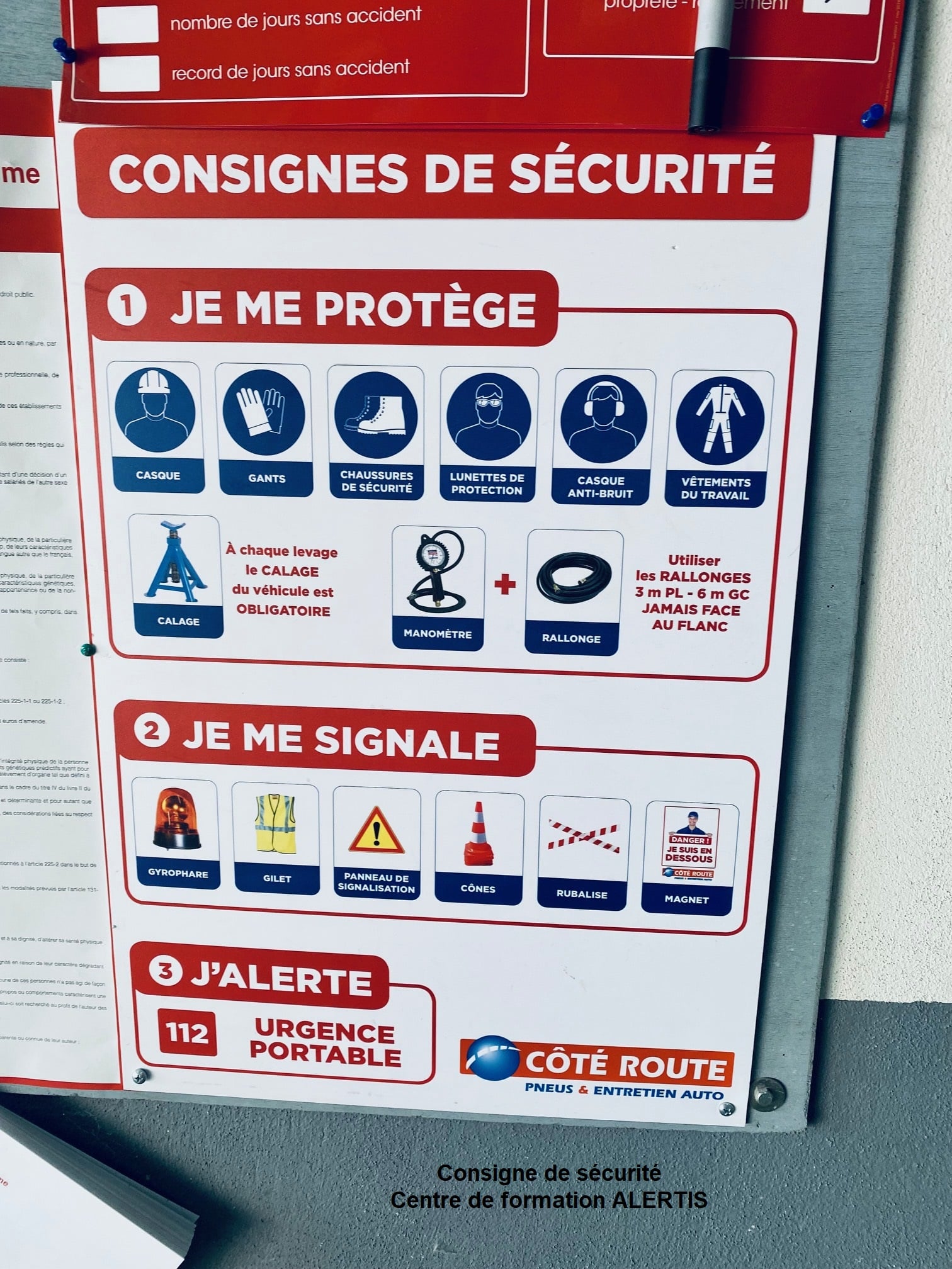 Modèle et affiche de consignes de sécurité gratuite à télécharger