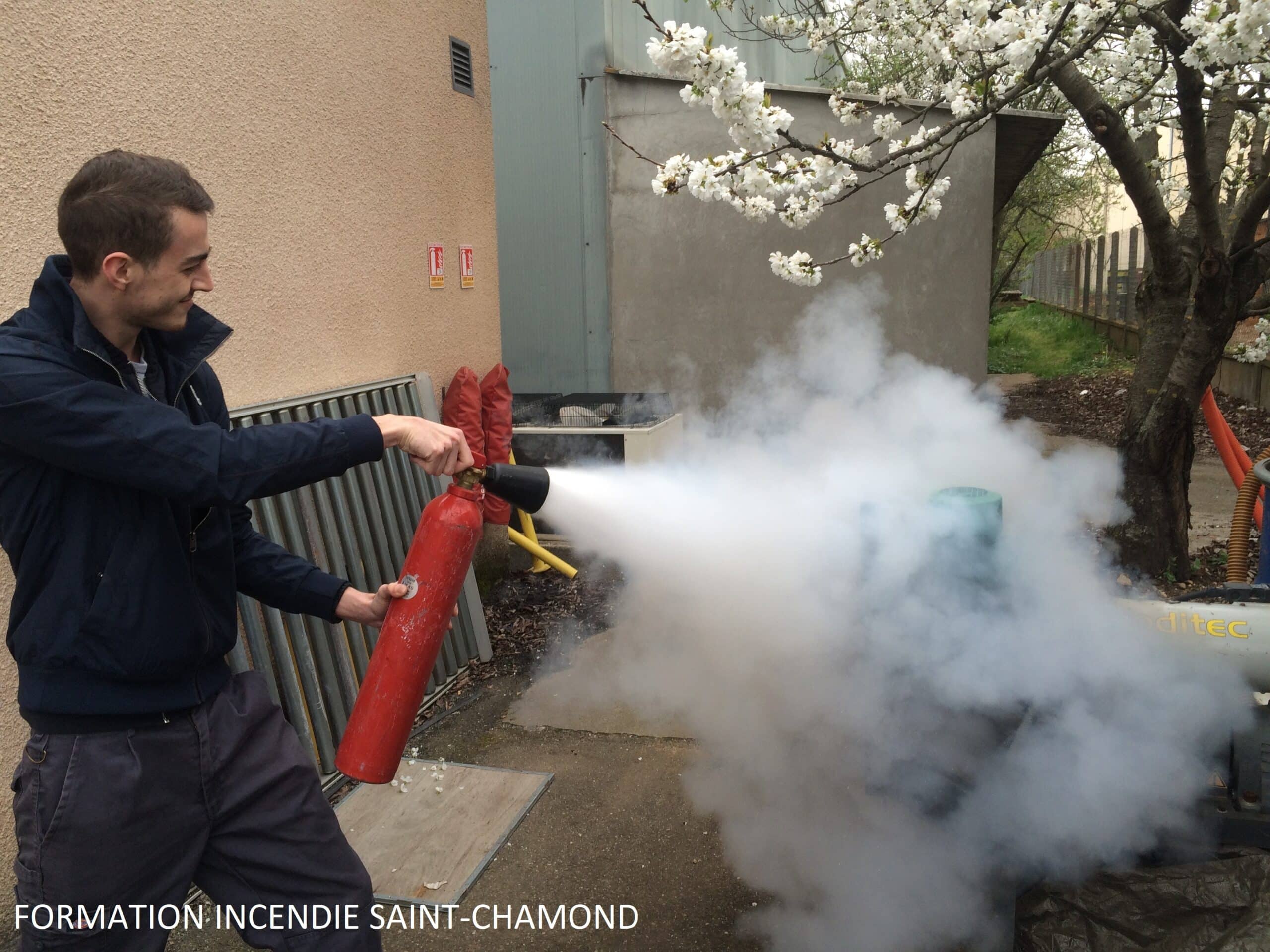 Exercice incendie Saint-Chamond 42400 - Centre de formation ALERTIS