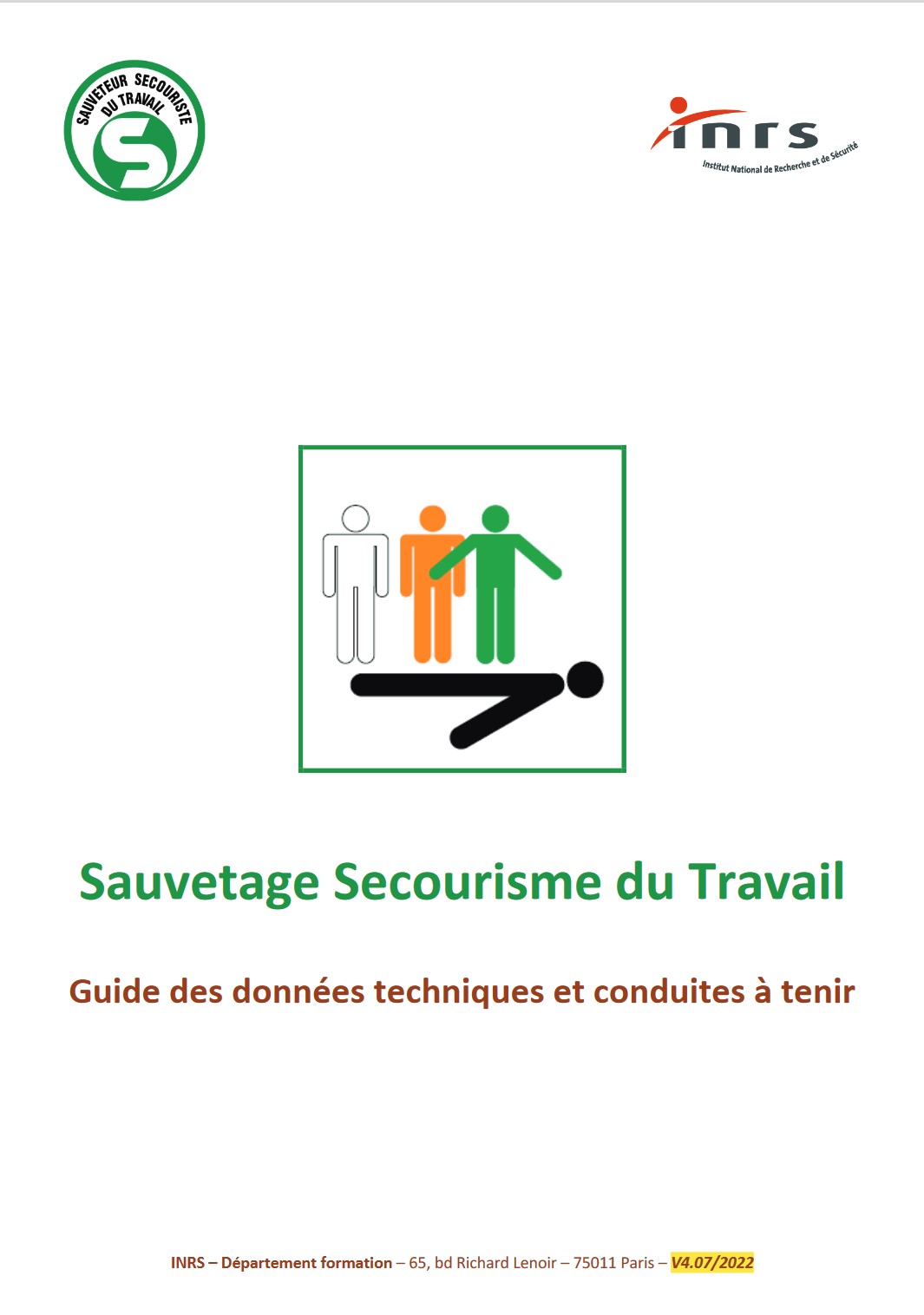 Guide de données techniques de la formation SST 2024