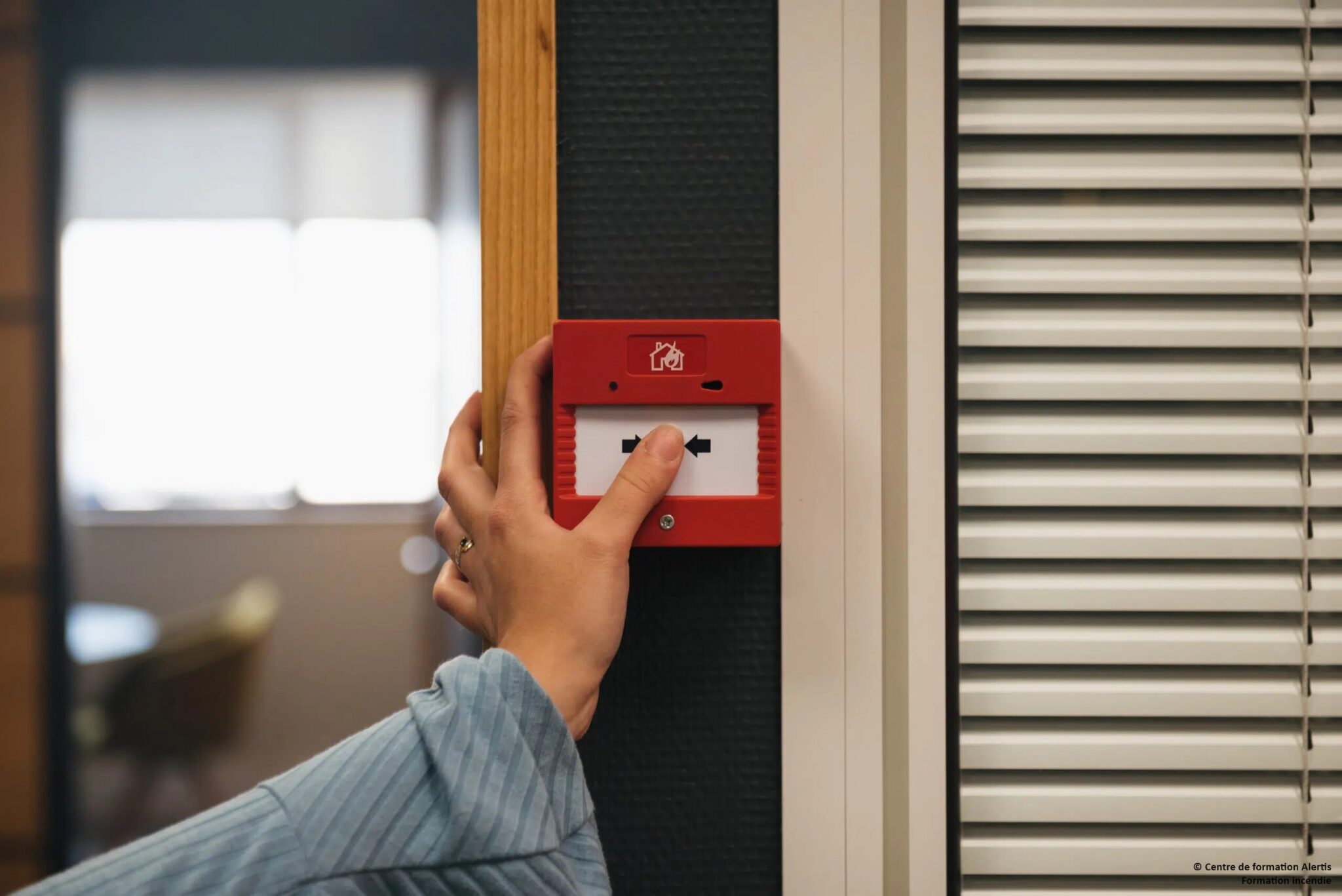 Formation incendie : déclencher l'alarme incendie