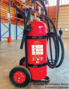 Formation incendie : utilisation des extincteurs - Centre de formation ALERTIS
